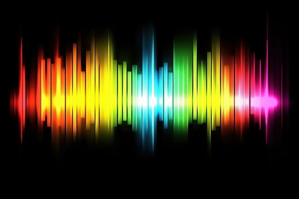 Colorful rainbow sound waves abstract | Free Photo - rawpixel