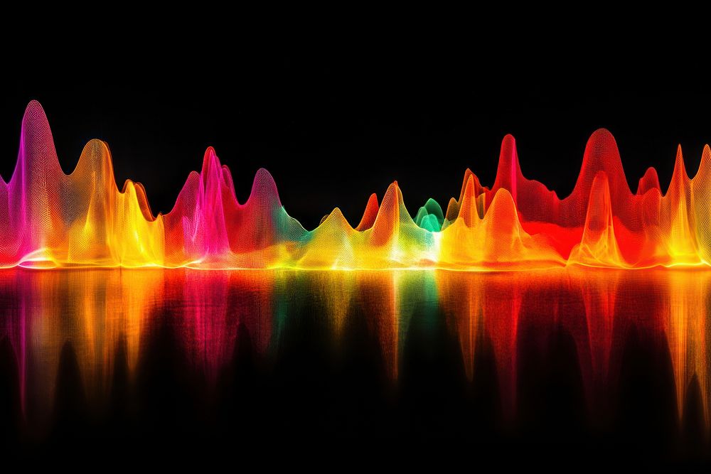 Red color sound waves abstract | Free Photo - rawpixel