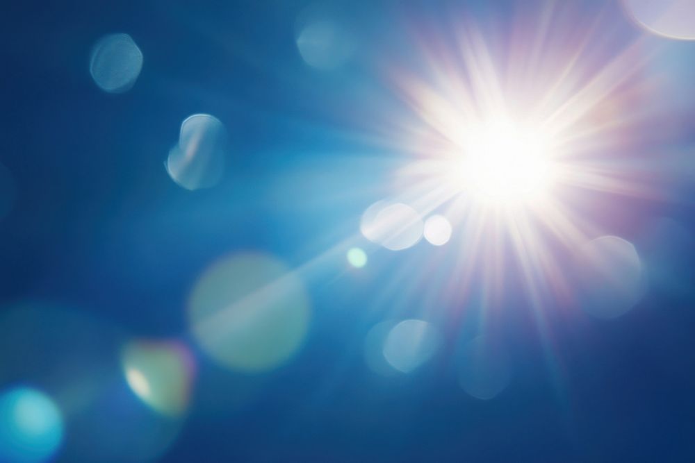 Blue sky sun flare light | Free Photo - rawpixel