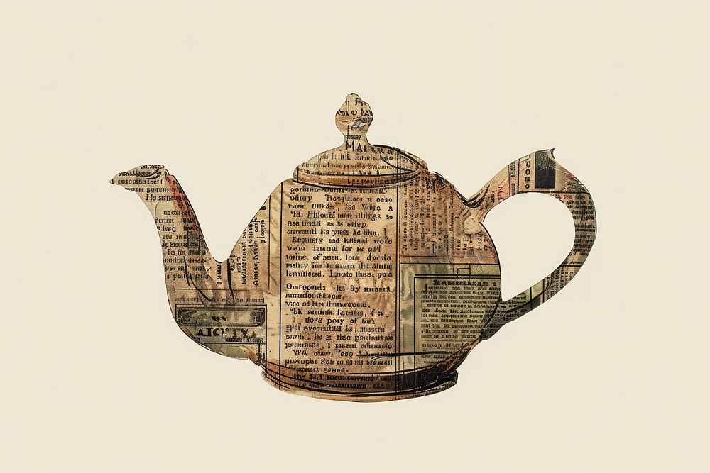 Ephemera paper teapot newspaper vintage | Free Photo Illustration ...