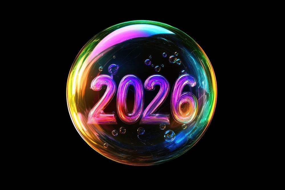 Number 2026 bubble numbers illustration | Free Photo Illustration ...