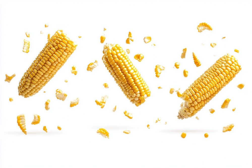 Falling corn background white cobs. | Free Photo - rawpixel