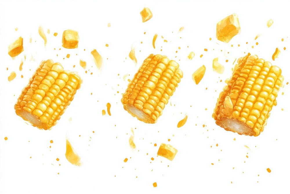 Falling four corn yellow food | Free Photo Illustration - rawpixel