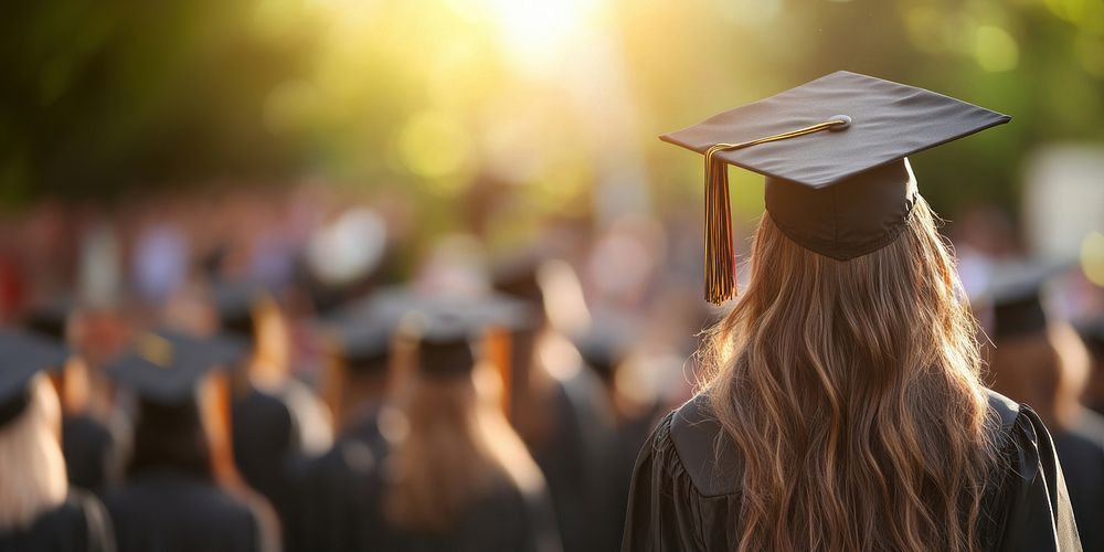 Graduation ceremony under golden sunlight. | Premium Photo - rawpixel