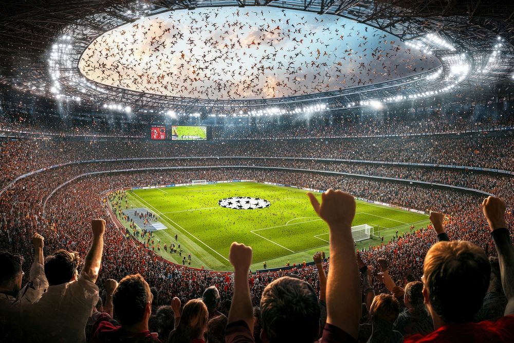 Stadium full people championship football | Free Photo - rawpixel