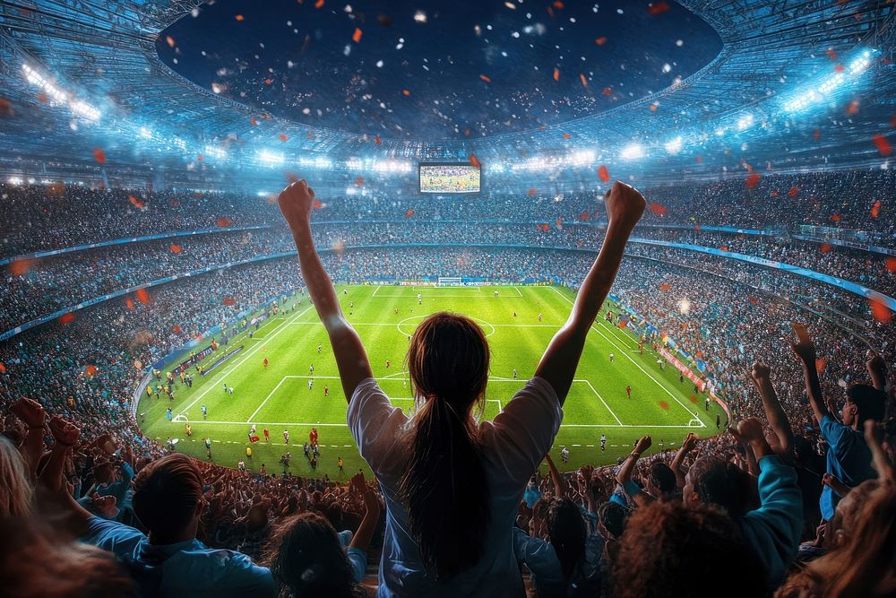 Stadium full people football person | Free Photo - rawpixel