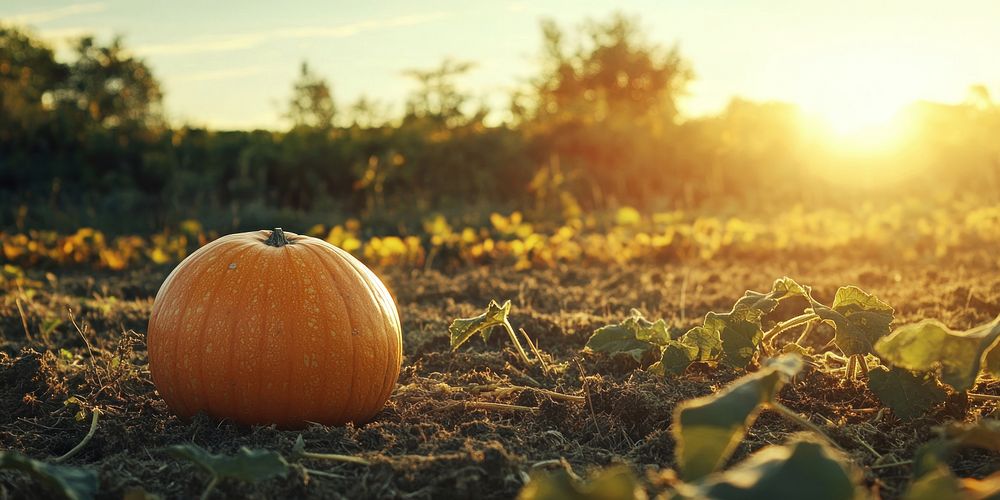 Real pumpkin sunlight harvest nature. | Free Photo - rawpixel