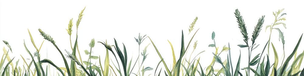 Beautiful green grass border illustration | Free Photo - rawpixel