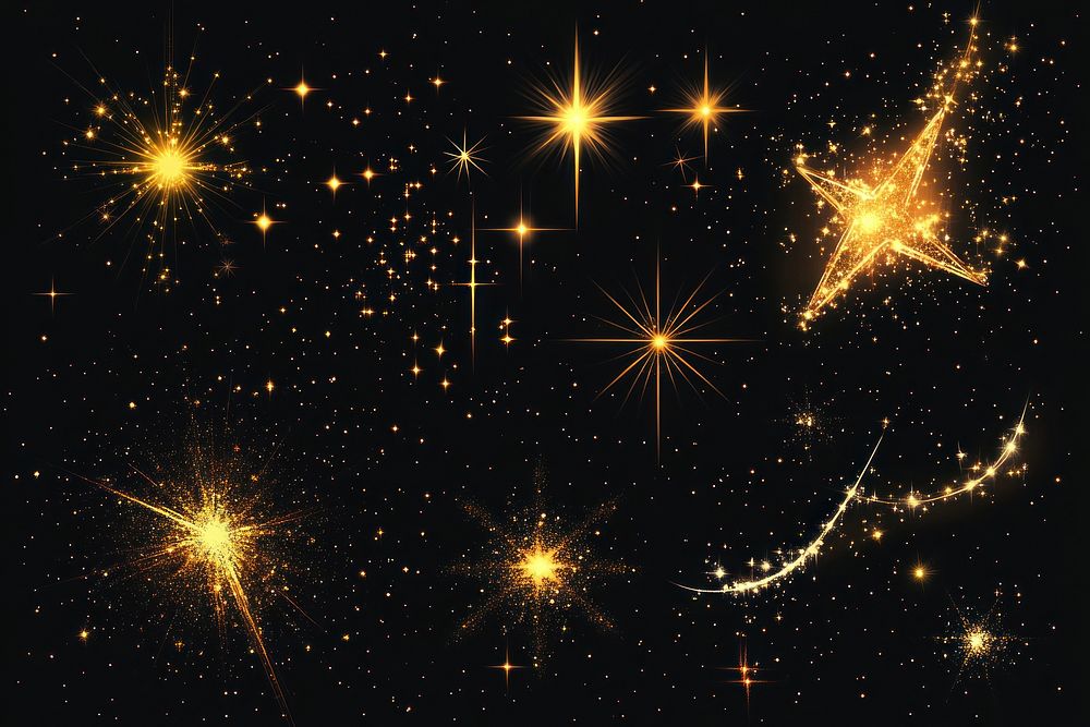Sparkling stars png sparkle night | Free Photo - rawpixel