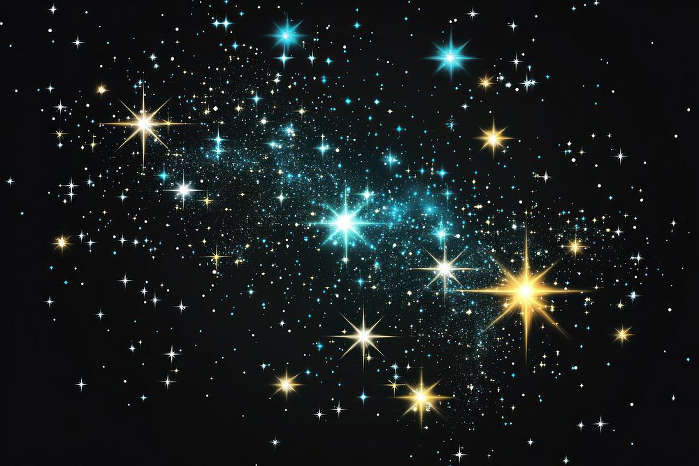 Sparkling stars png night astronomical | Free Photo - rawpixel