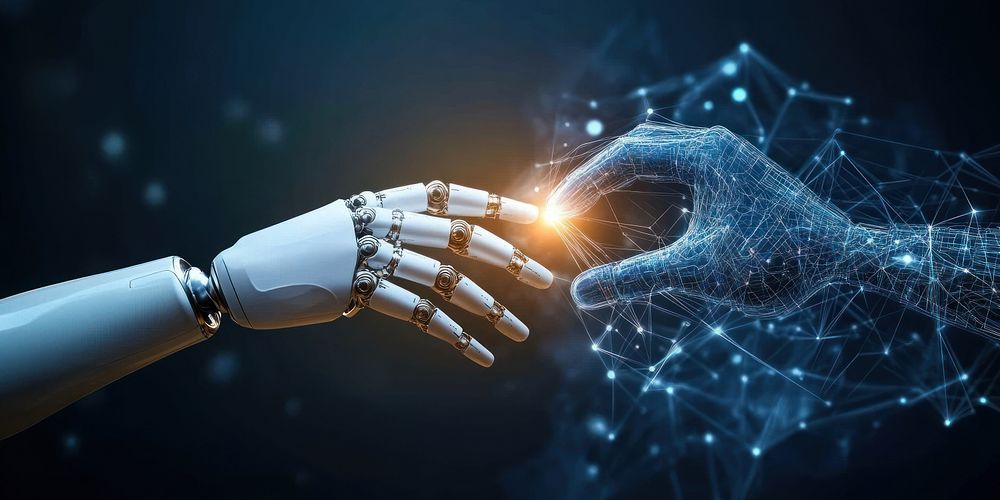 Artificial intelligence robot connection technology | Free Photo - rawpixel