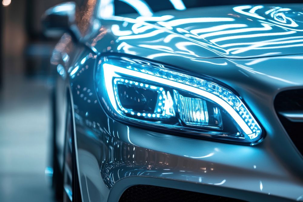 Sleek modern car headlights design | Free Photo - rawpixel