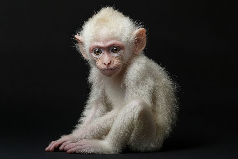 Real albino monkey animal photography | Free Photo - rawpixel