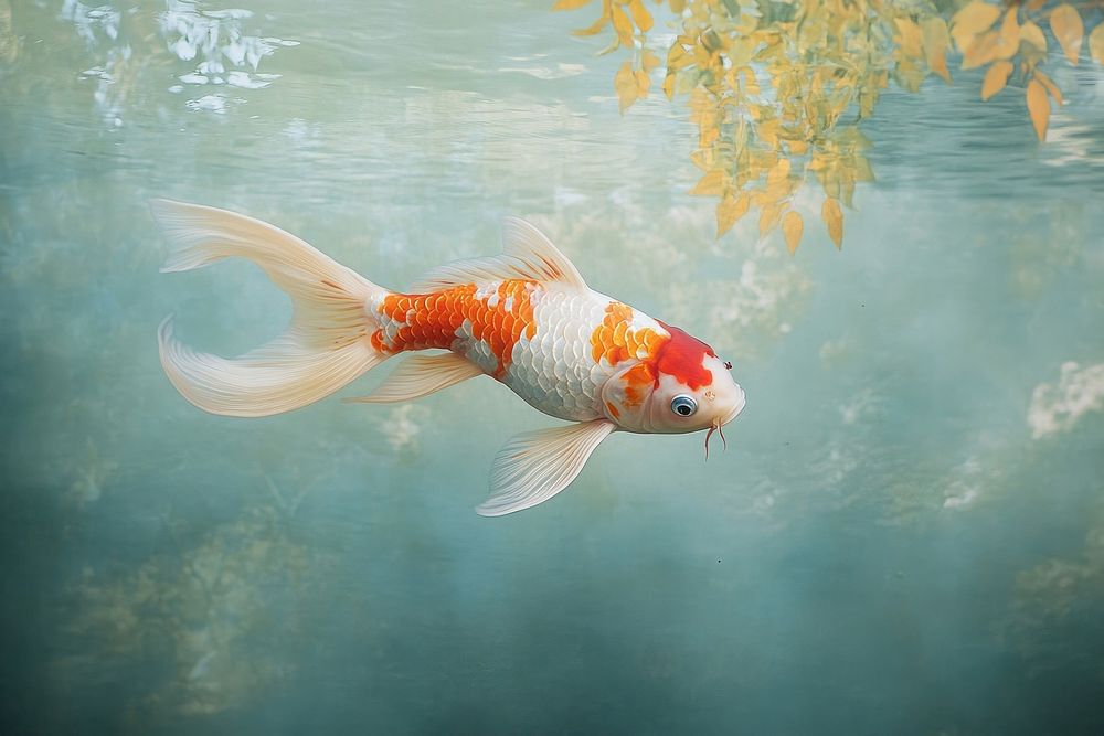 Koi fish environment underwater graceful. | Free Photo - rawpixel