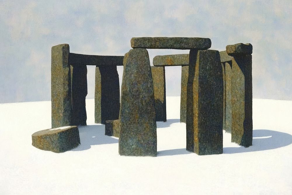 Stonehenge illustration prehistoric historical. | Free Photo ...