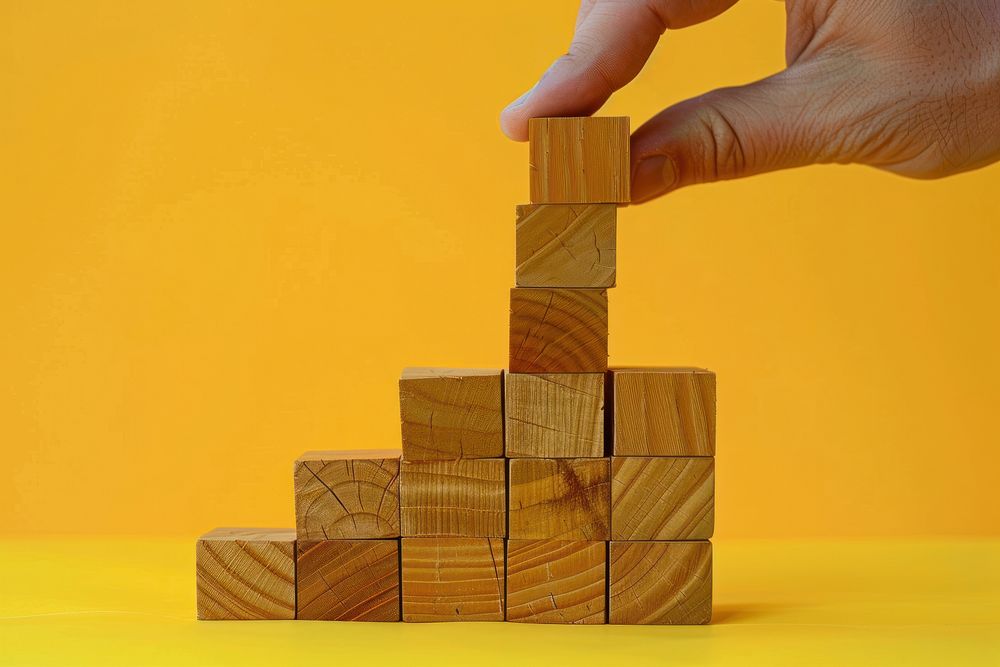 Building blocks success concept | Free Photo - rawpixel