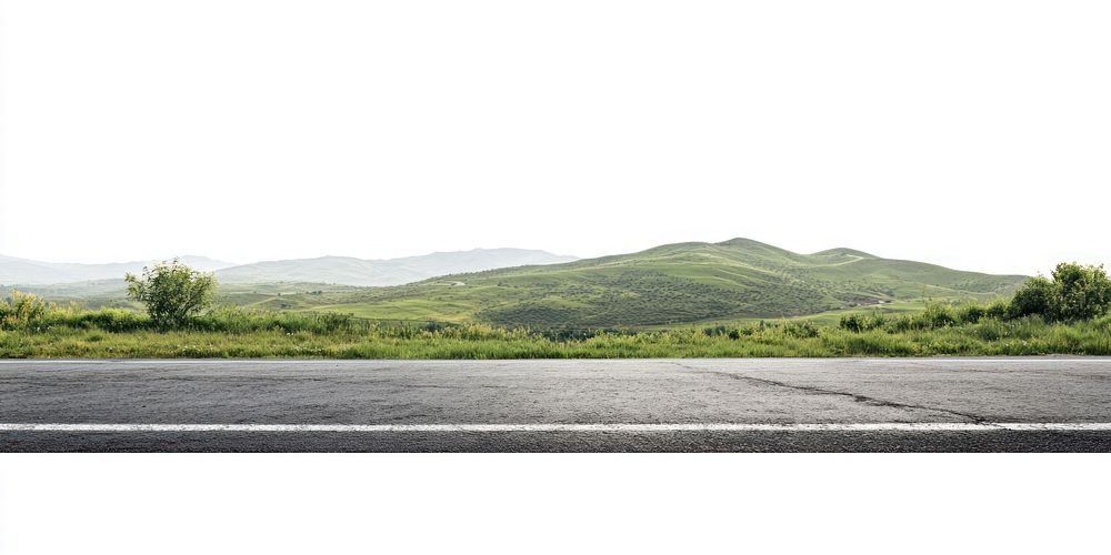 Real asphalt road hills countryside | Free Photo - rawpixel