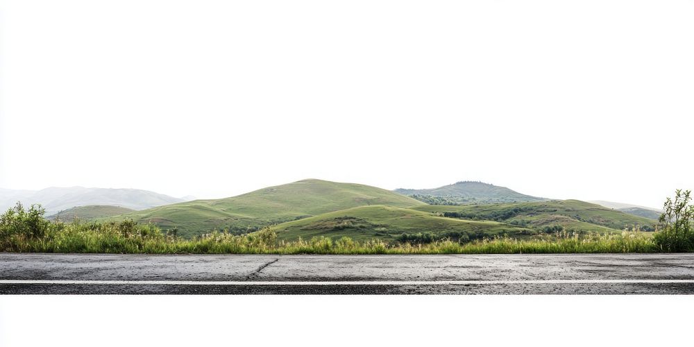 Real asphalt road hills countryside | Free Photo - rawpixel