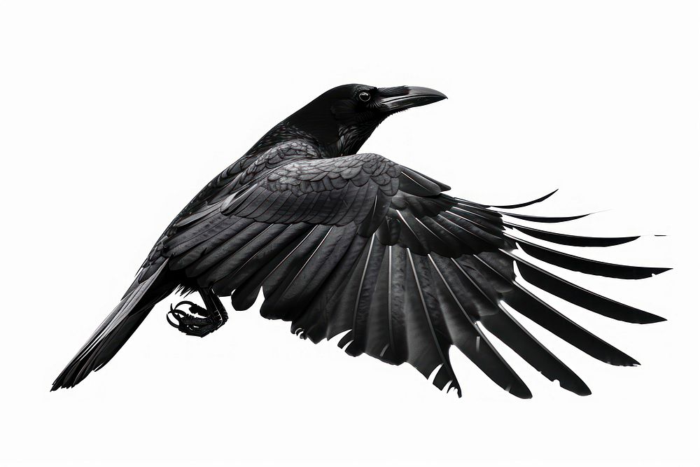 Crow bird flying photography silhouette | Free Photo - rawpixel