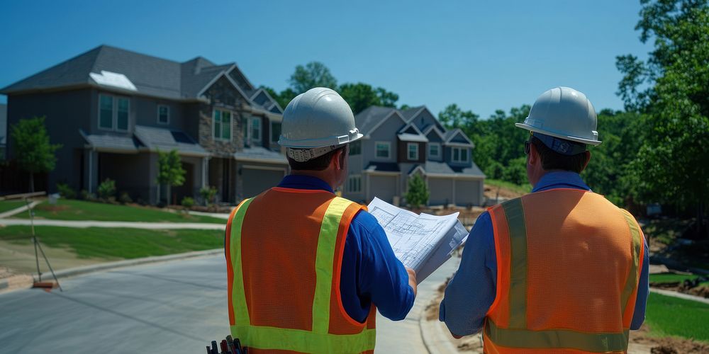 Construction planning residential neighborhood development. | Free ...