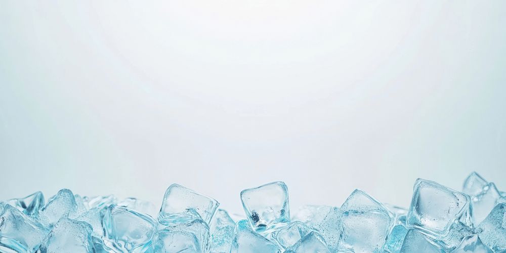 Ice cubes border ice background | Free Photo - rawpixel