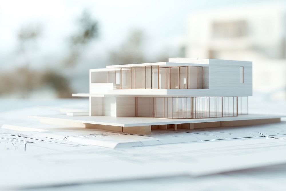 Modern architectural model design | Free Photo - rawpixel