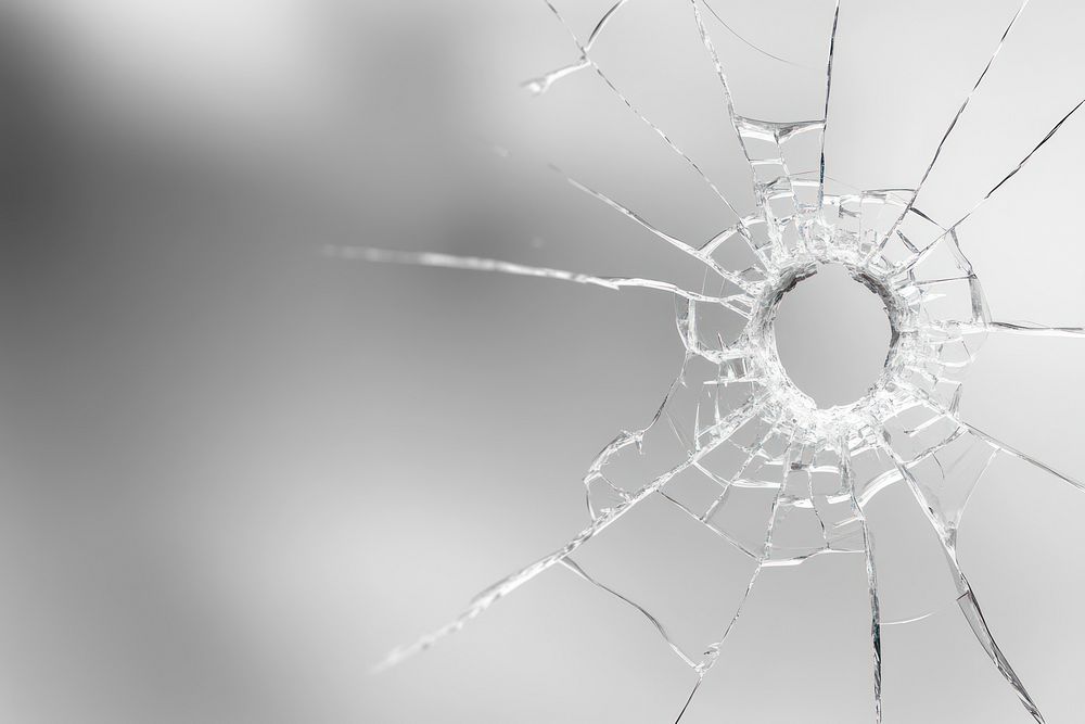 Broken glass impact window crack. | Free Photo - rawpixel