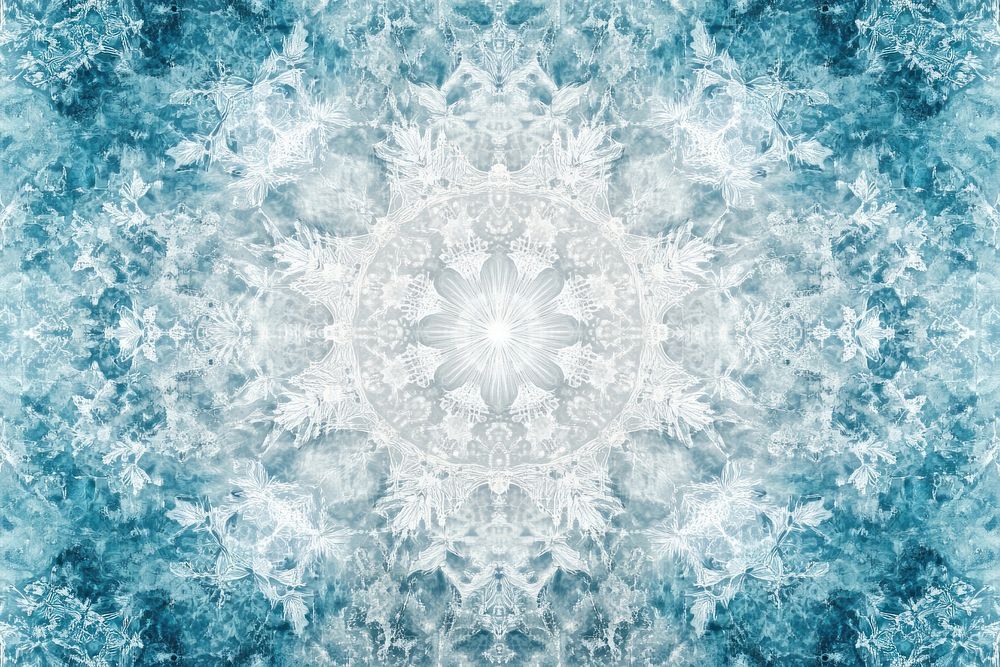 white snowflakes background pattern winter | Free Photo Illustration ...