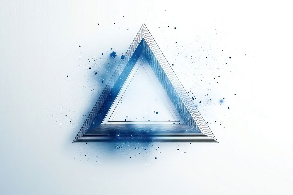 White blue triangle geometric background | Free Photo Illustration ...