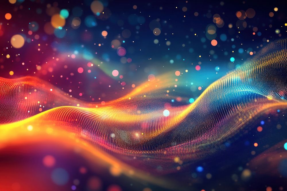 Vibrant abstract digital waves | Free Photo Illustration - rawpixel