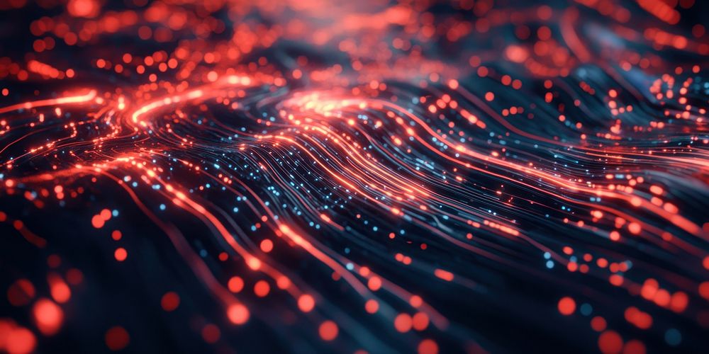 Vibrant digital flowing lights | Free Photo Illustration - rawpixel