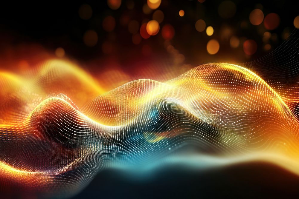 Vibrant abstract digital waves | Free Photo Illustration - rawpixel