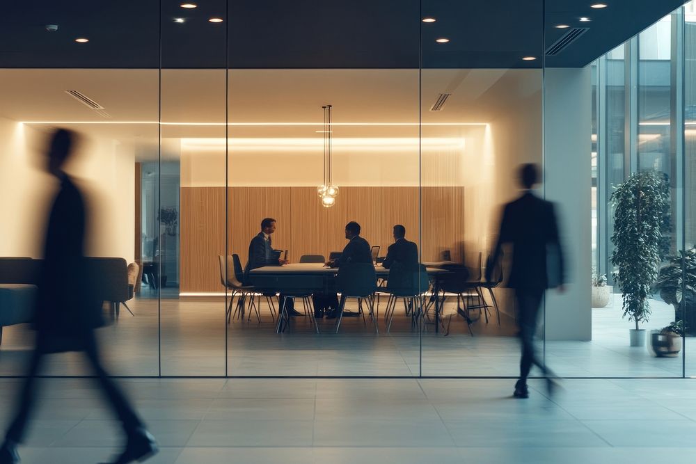 Modern office meeting room scene | Free Photo - rawpixel