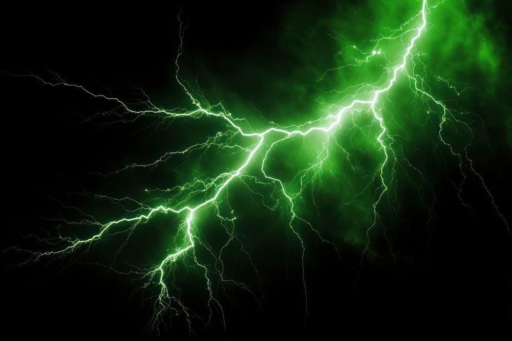 Lighting thunder effect lightning nature | Premium Photo Illustration ...