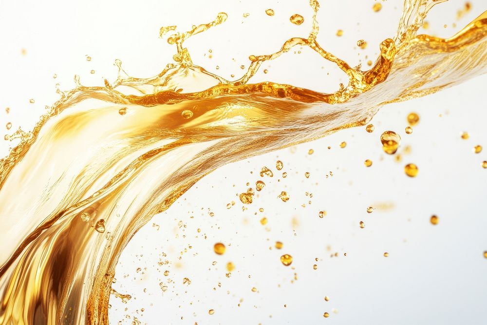 Golden water splash dynamic fluid | Free Photo - rawpixel