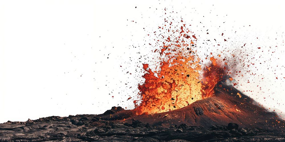 Erupting volcano eruption nature lava. | Free Photo - rawpixel