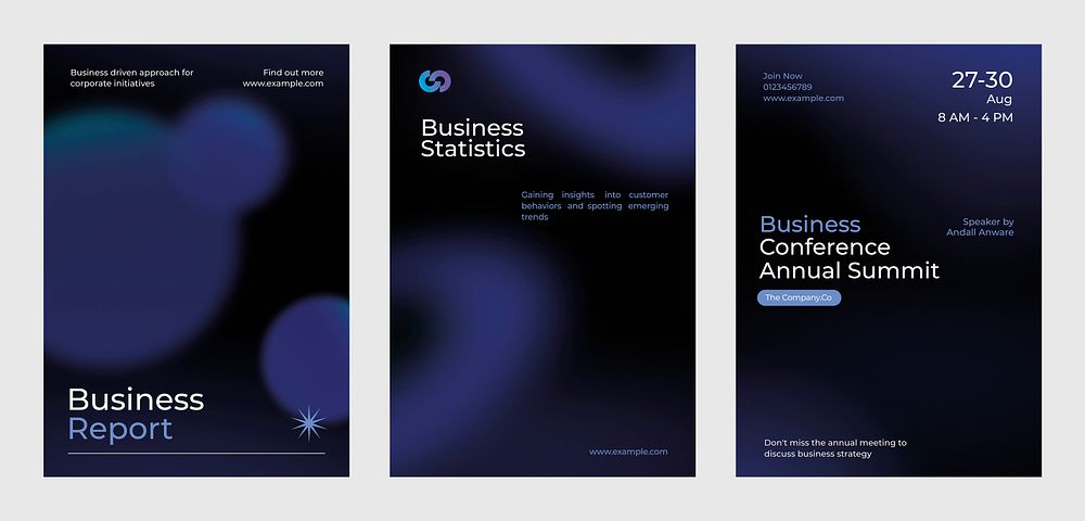 Dark blue business poster template | Free Vector - rawpixel