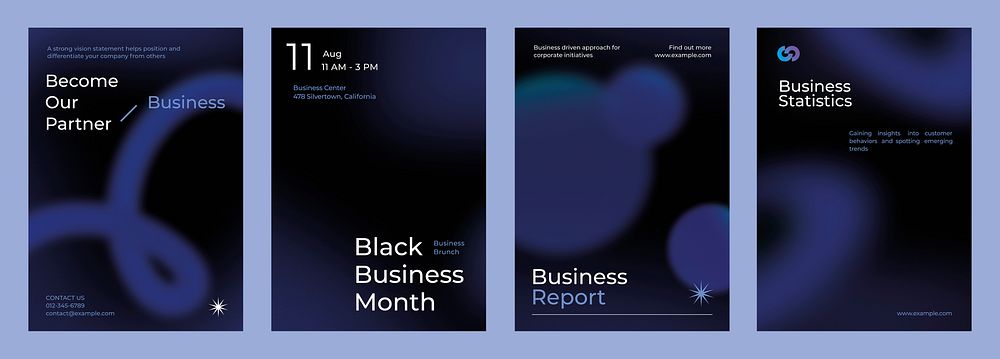 Business dark blue poster template | Free Vector - rawpixel