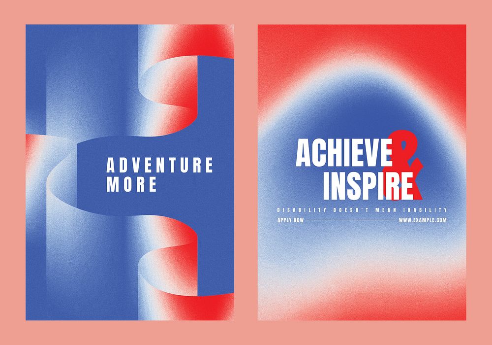 Motivational poster template set bold | Free Vector - rawpixel