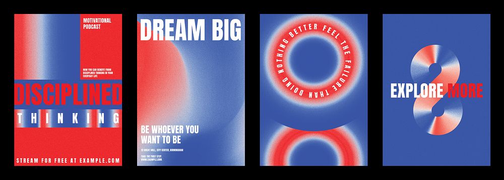 Bold motivational poster design template | Free Vector - rawpixel