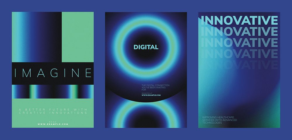 Futuristic digital innovation posters. Digital | Free Vector - rawpixel