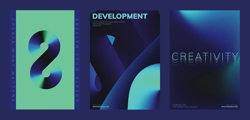 Modern abstract design poster set. | Free Vector - rawpixel