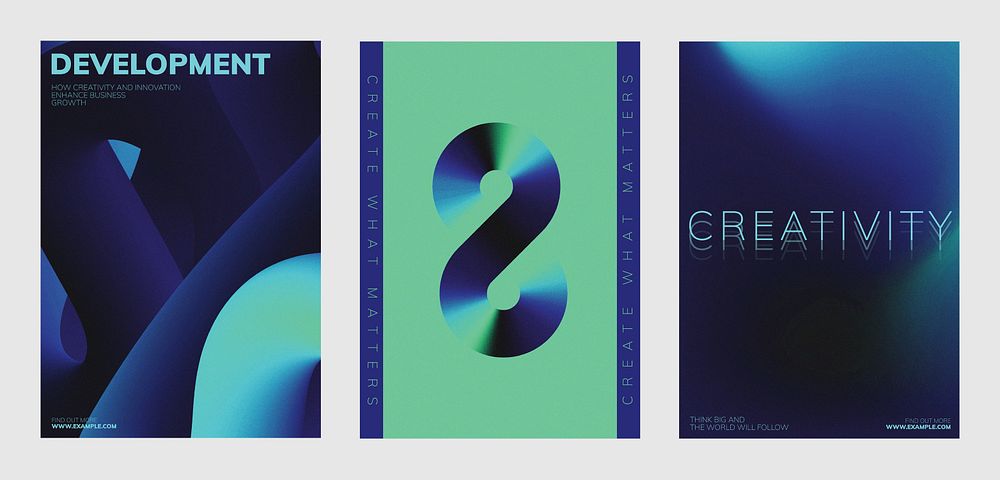 Innovative abstract design posters. Abstract | Free Vector - rawpixel