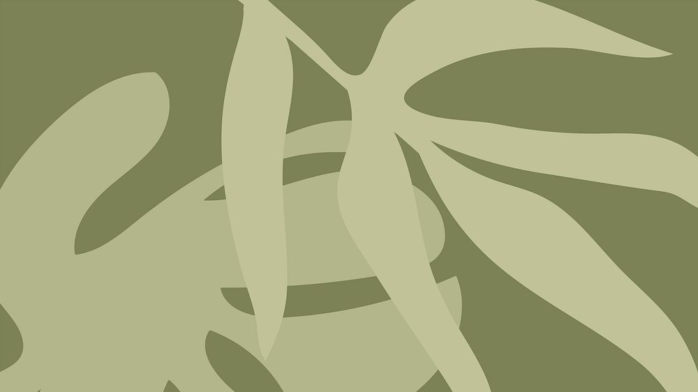 Abstract green botanical desktop wallpaper | Free Photo Illustration ...