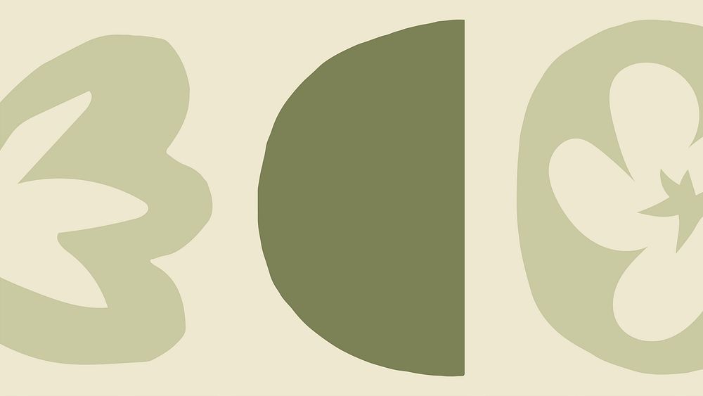 Abstract green botanical desktop wallpaper | Premium Photo Illustration ...