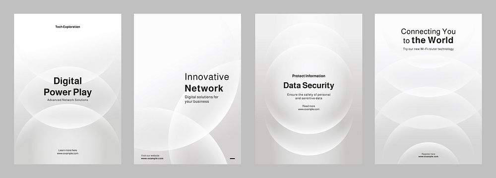 Poster template vector set, showcasing | Free Vector - rawpixel