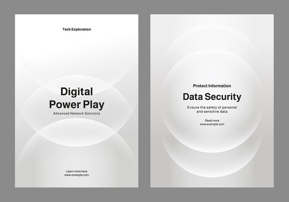 Set abstract gray poster digital | Free Vector - rawpixel