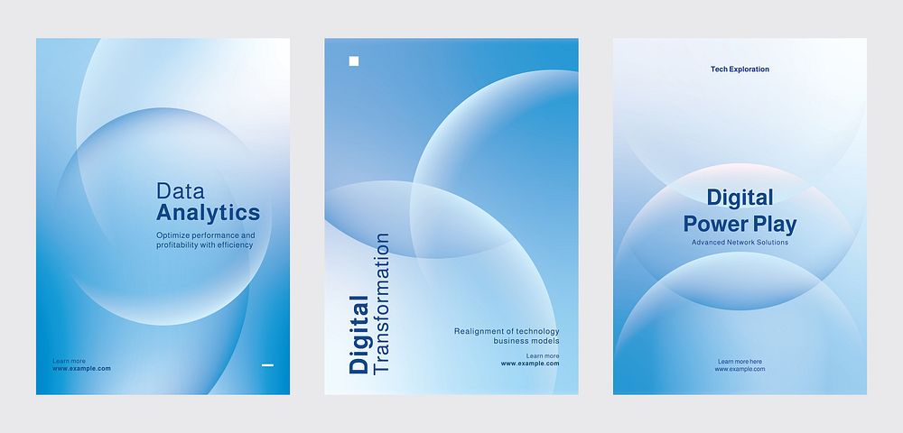 Set digital technology-themed posters, showcasing | Free Vector - rawpixel