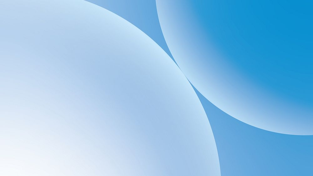 Minimalist blue abstract spheres desktop | Free Photo Illustration ...