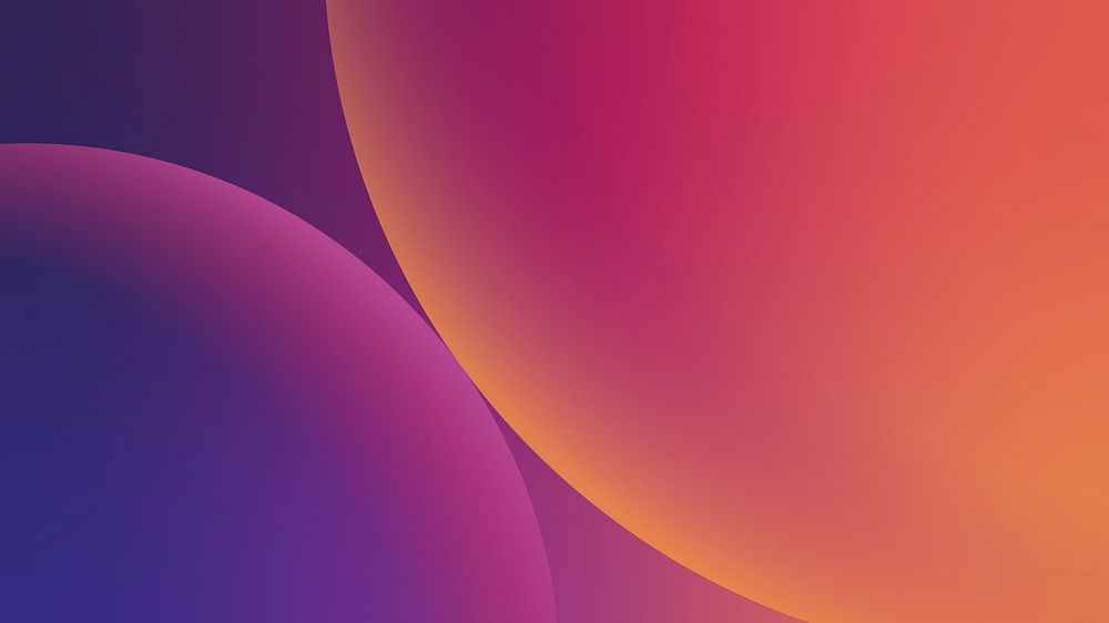 Vibrant abstract gradient spheres desktop | Free Photo Illustration ...